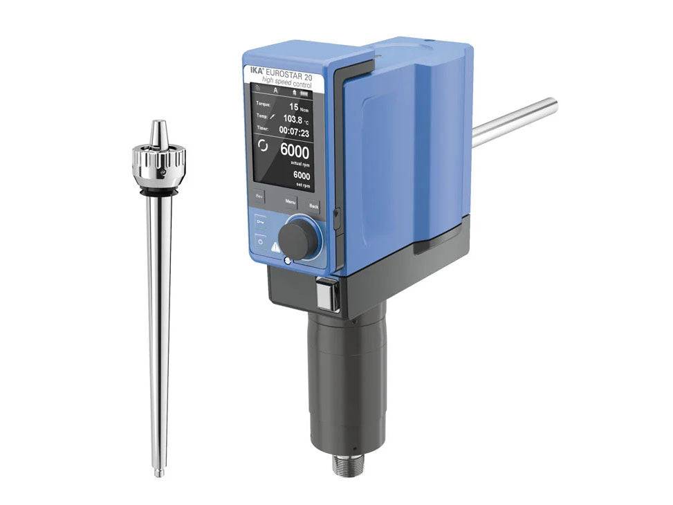 IKA EUROSTAR 20 High Speed Control Overhead Stirrers (20 L, 6000 rpm)