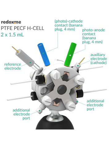 PTFE Photo-Electrochemical Flow H-Cell– MSE Supplies LLC