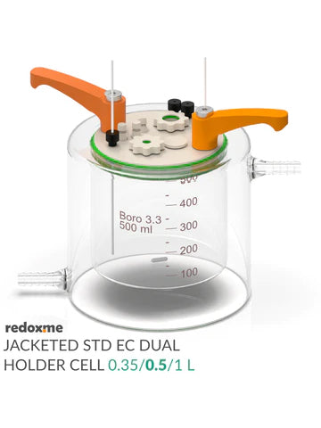 Jacketed Standard Electrochemical Dual Holder Cell Setup