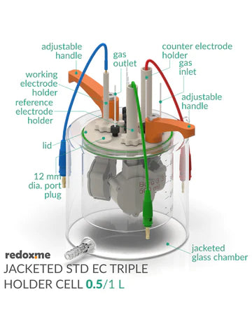 Jacketed Standard Electrochemical Triple Holder Cell Setup– MSE ...