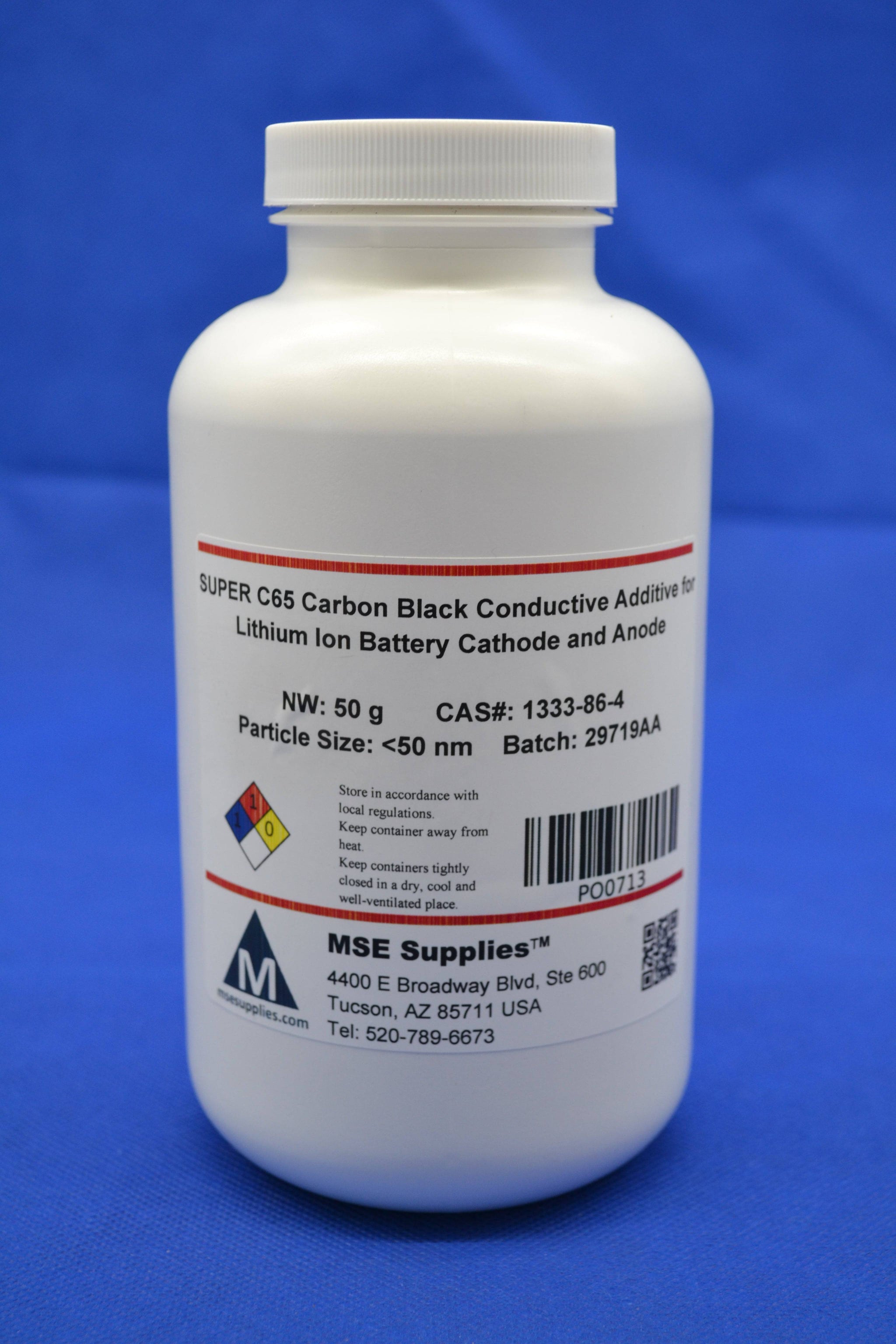 MSE PRO 50g SUPER C65 Nano Carbon Black Conductive Additive for Batter ...